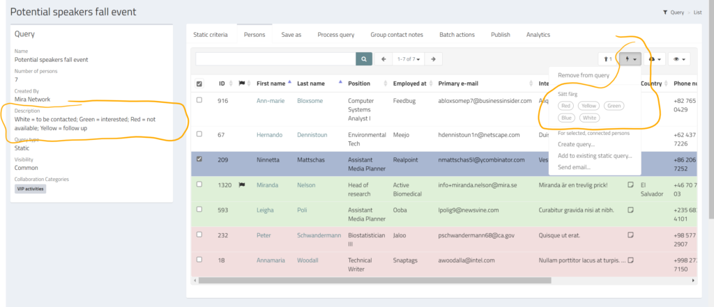 HOWTO Color Rows In A Query beta 